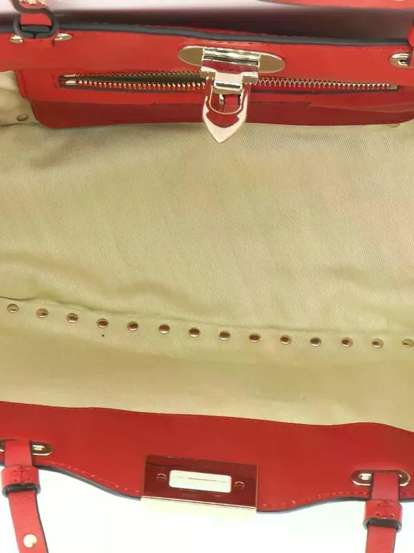 Valentino Garavani Rockstud Soft Leather Small Tote Bag - Red