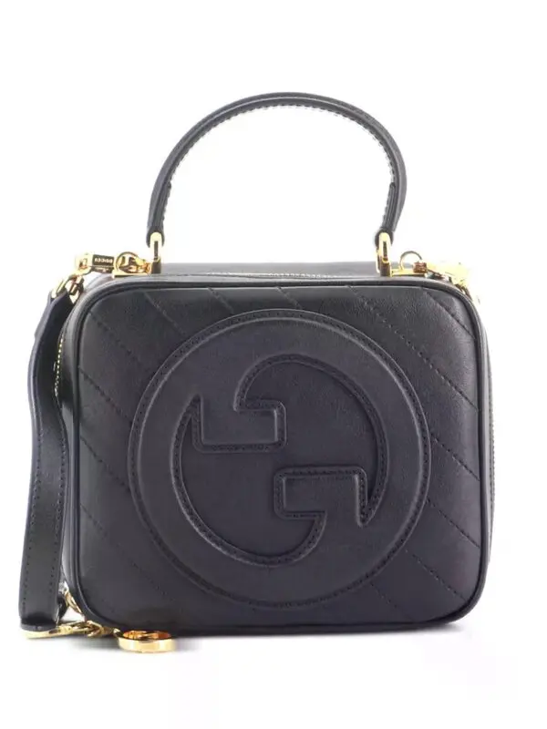Gucci Blondie Nm Top Handle Shoulder Bag - Black