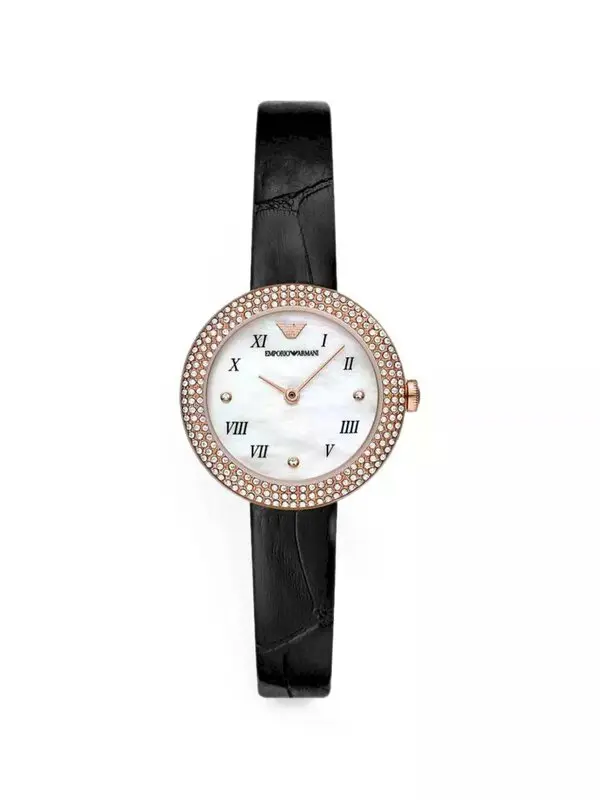 Emporio Armani Logo-detail 30mm Watch - White