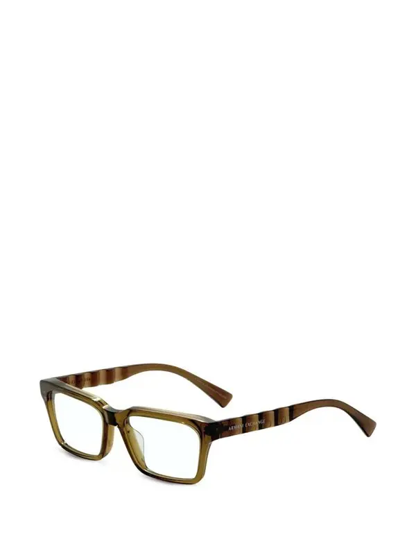 Armani Exchange Square Frame Eyeglasses - Brown