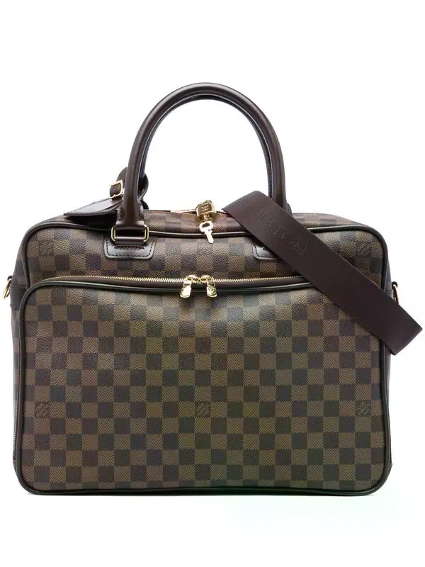 LOUIS VUITTON 2000-2020 Damier Ebene Icare Business Bag - Brown