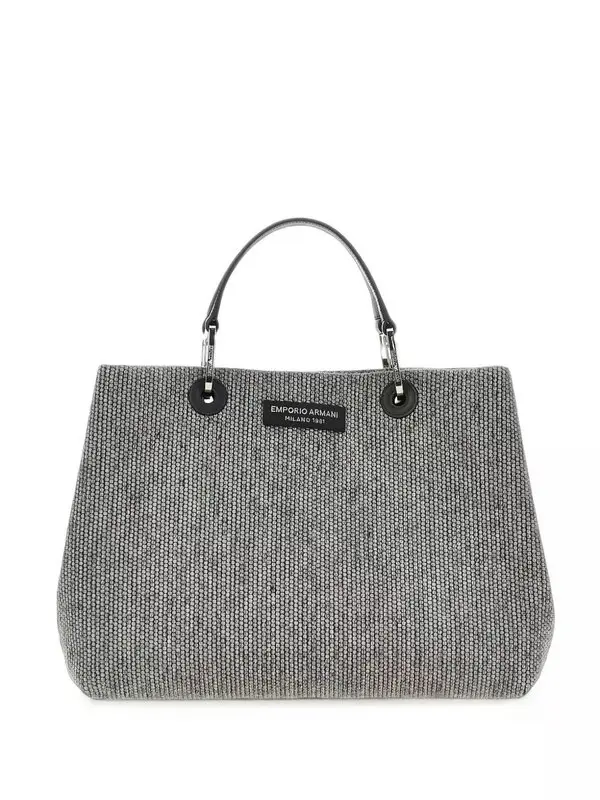 Emporio Armani Logo-patch Tote Bag - Grey