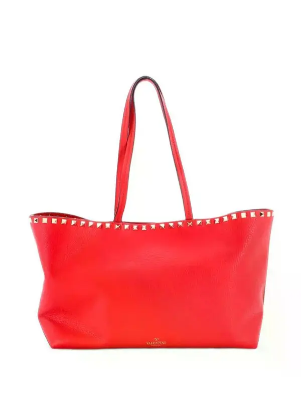 Valentino Garavani Rockstud Shopper Leather Medium Tote Bag