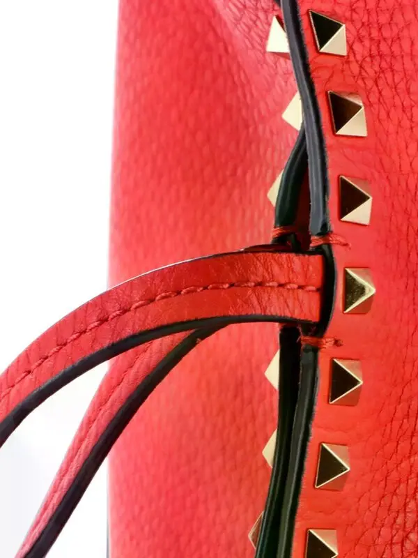Valentino Garavani Rockstud Shopper Leather Medium Tote Bag
