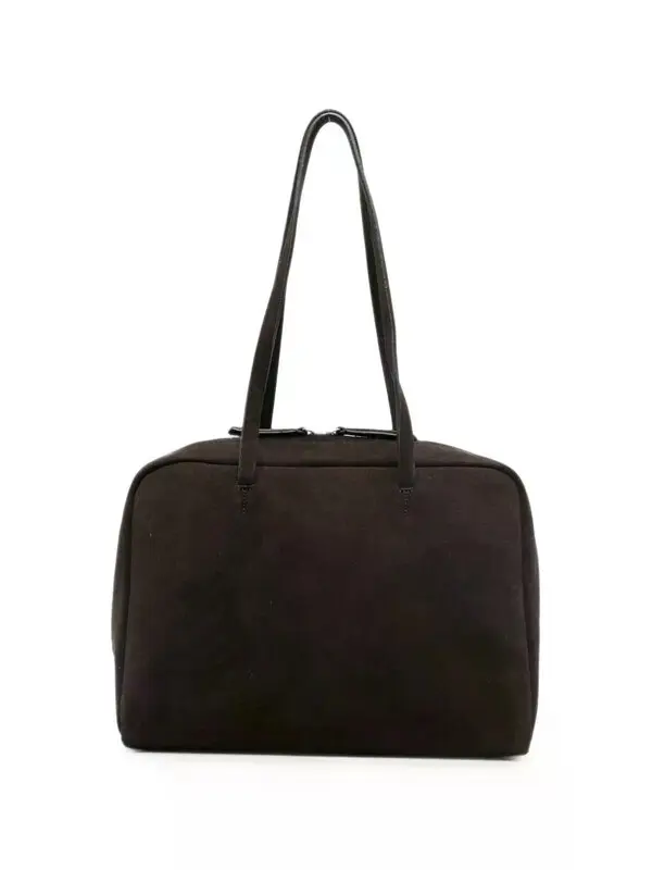 ALYSI Bowling Suede Shoulder Bag - Brown
