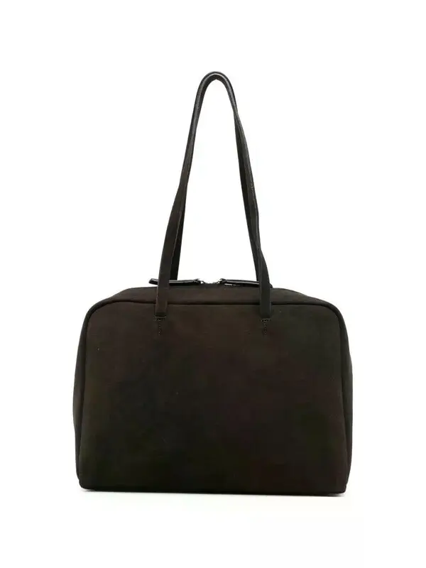 ALYSI Bowling Suede Shoulder Bag - Brown