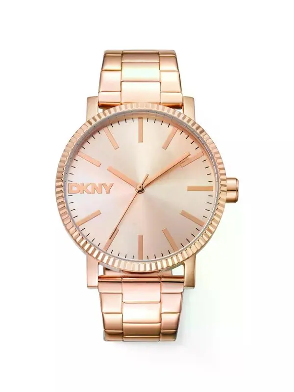 Dkny Classic Fluted Bezel 40mm Watch - Pink
