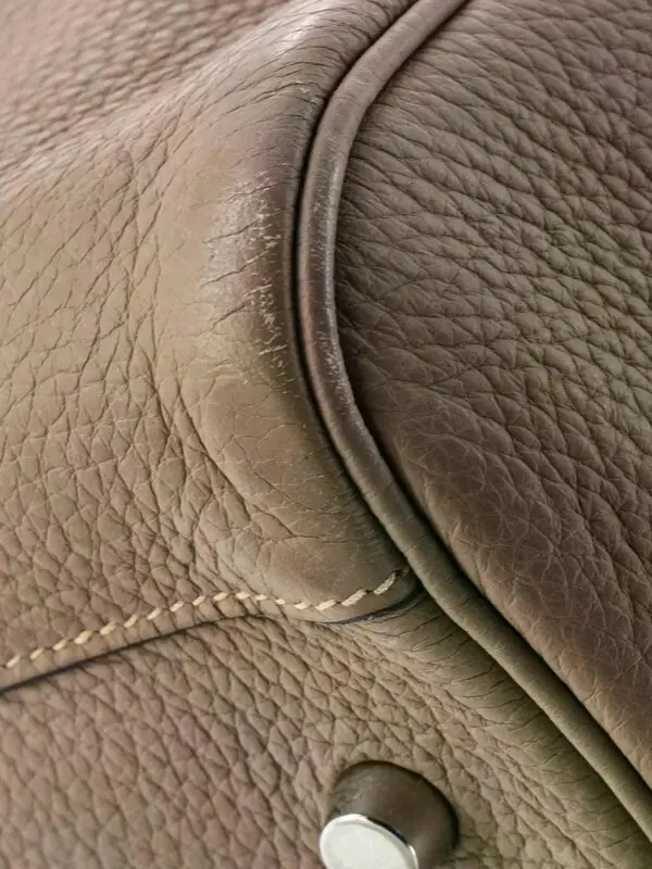 Hermès Lindy Bag Clemence 34 Satchel - Grey