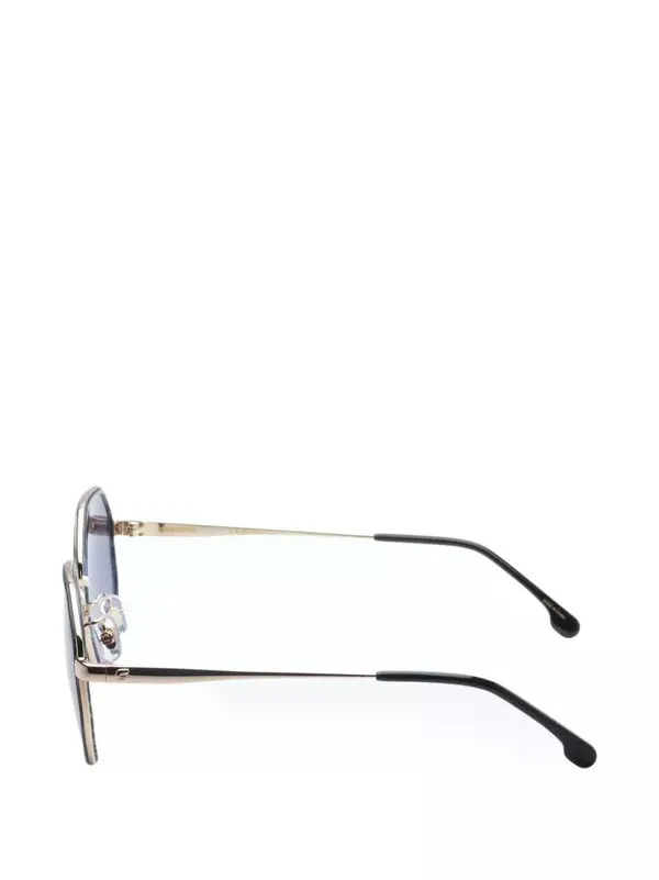 Carrera Eyewear Geometric Frame Sunglasses With Gold Tone Hardware - Green