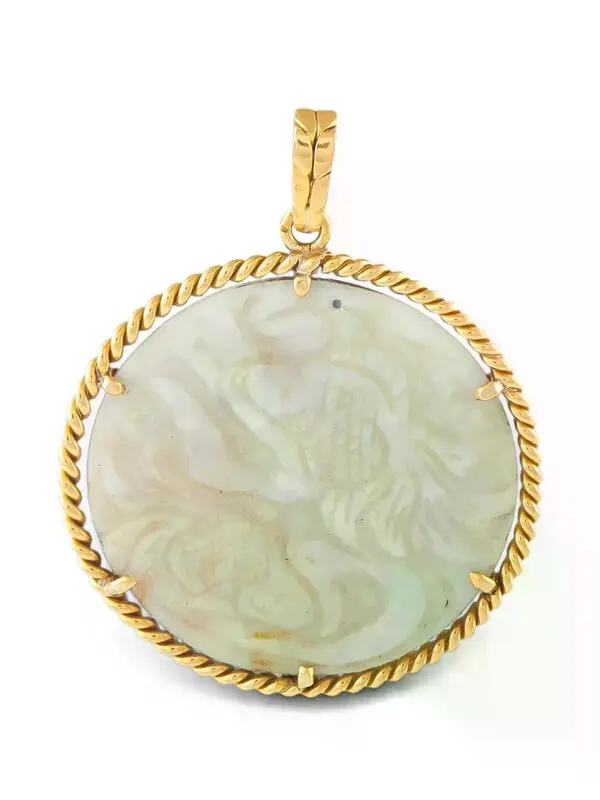 LB EXCLUSIVE Carved-jade Pendant - Gold