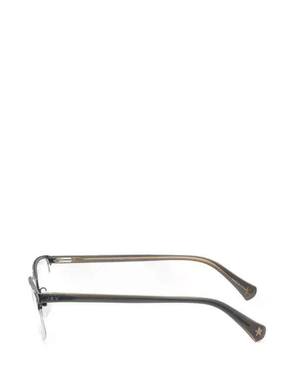 John Varvatos Half-rim Rectangle-frame Glasses