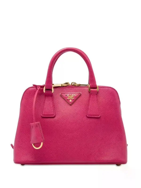 Prada 2013-2026 Small Saffiano Lux Promenade Satchel - Pink