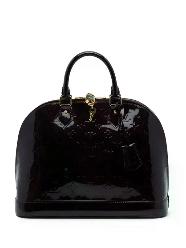 LOUIS VUITTON Monogram Vernis Alma Mm Handbag - Purple