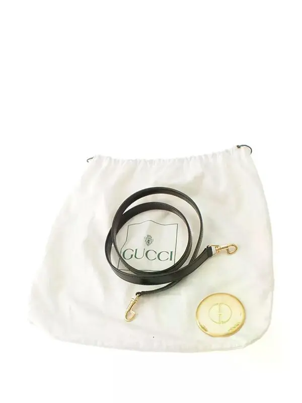 Gucci 20th Century Calfskin Top Handle Bag Satchel - Black