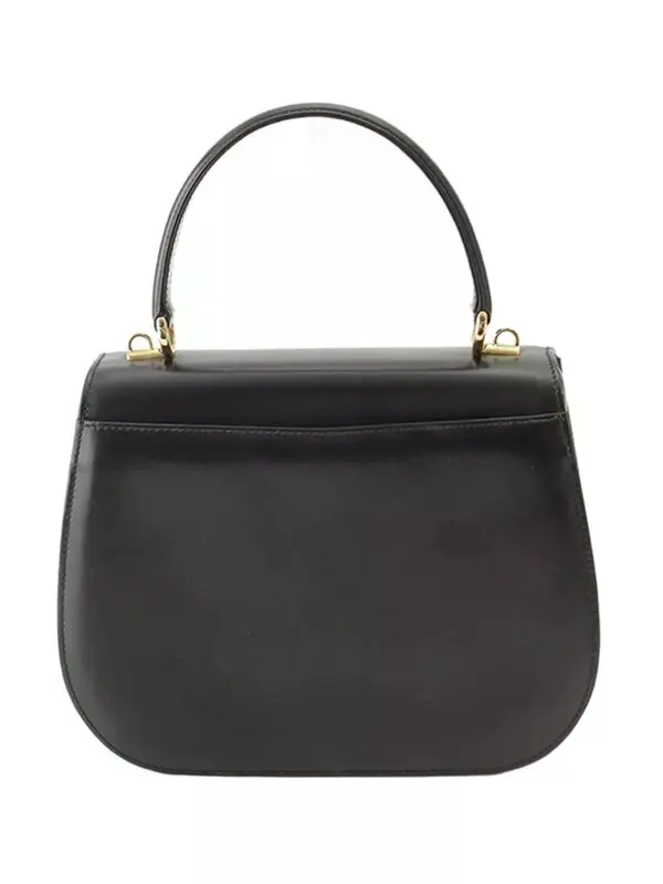 Gucci 20th Century Calfskin Top Handle Bag Satchel - Black