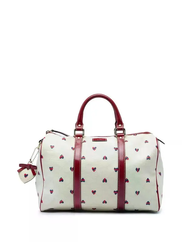 Gucci 2016-2026 Medium Gg Supreme Hearts Joy Boston Bag