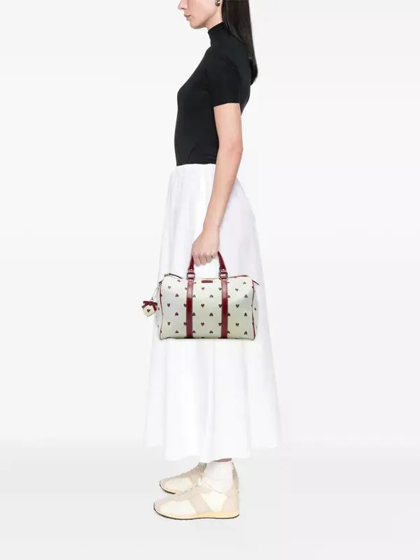 Gucci 2016-2026 Medium Gg Supreme Hearts Joy Boston Bag