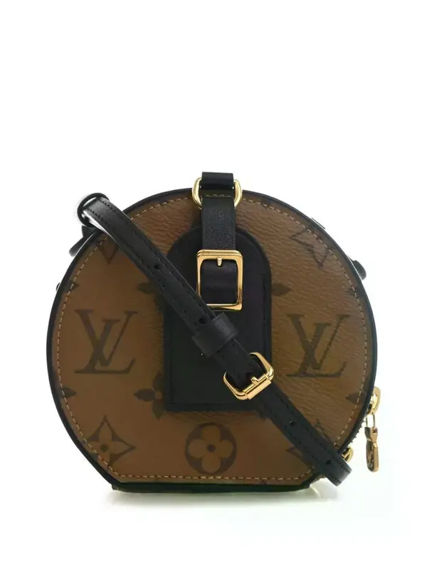 LOUIS VUITTON Monogram Reverse Mini Boite Chapeau Satchel - Brown