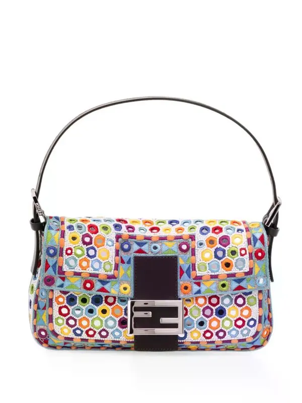 Fendi Baguette Bead-embellished Shoulder Bag
