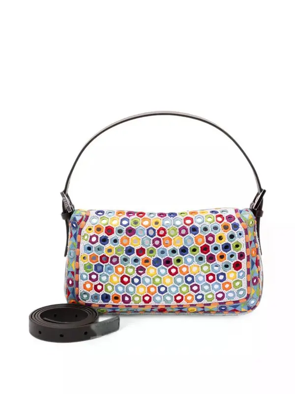 Fendi Baguette Bead-embellished Shoulder Bag
