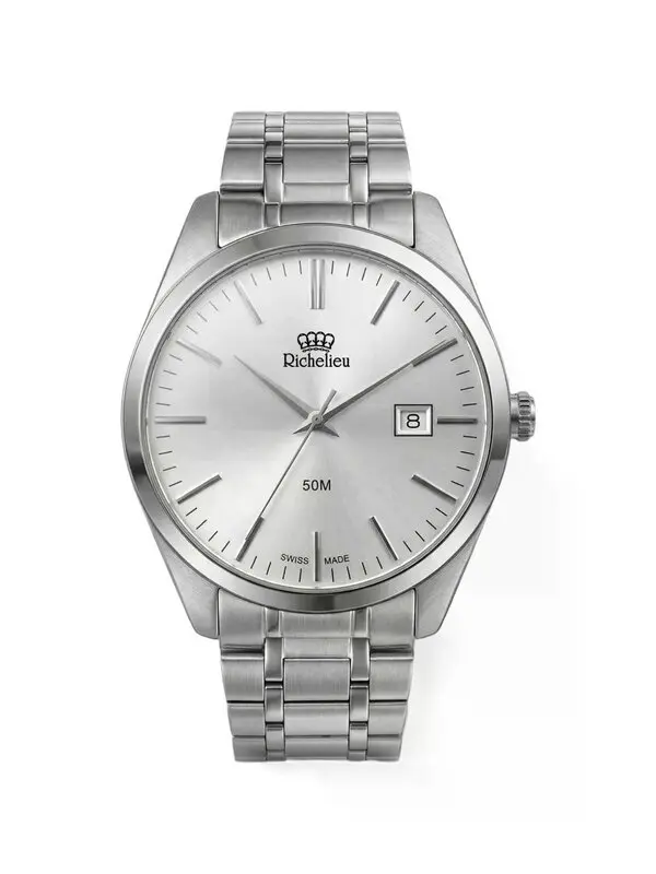 RICHELIEU SWISS Logo-print Bracelet Watch - Silver