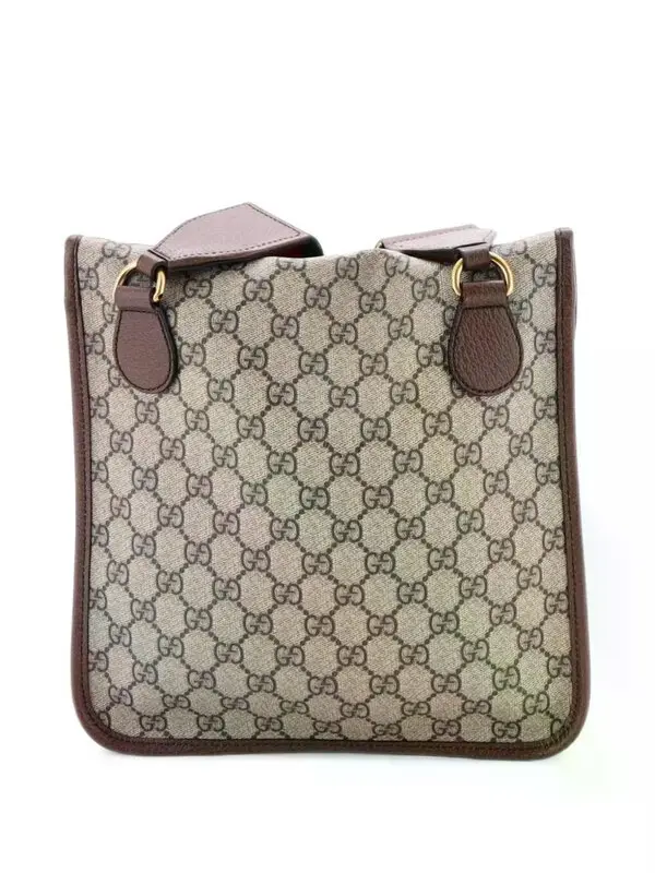 Gucci Neo Vintage Envelope Messenger Gg Coated Canvas Medium Crossbody Bag - Brown