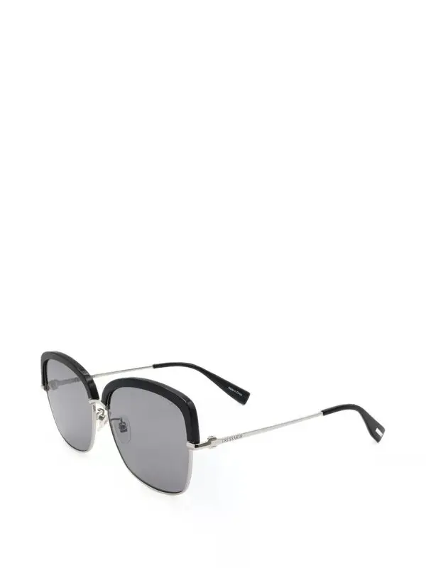 TRUSSARDI Geometric Frame Sunglasses - Black