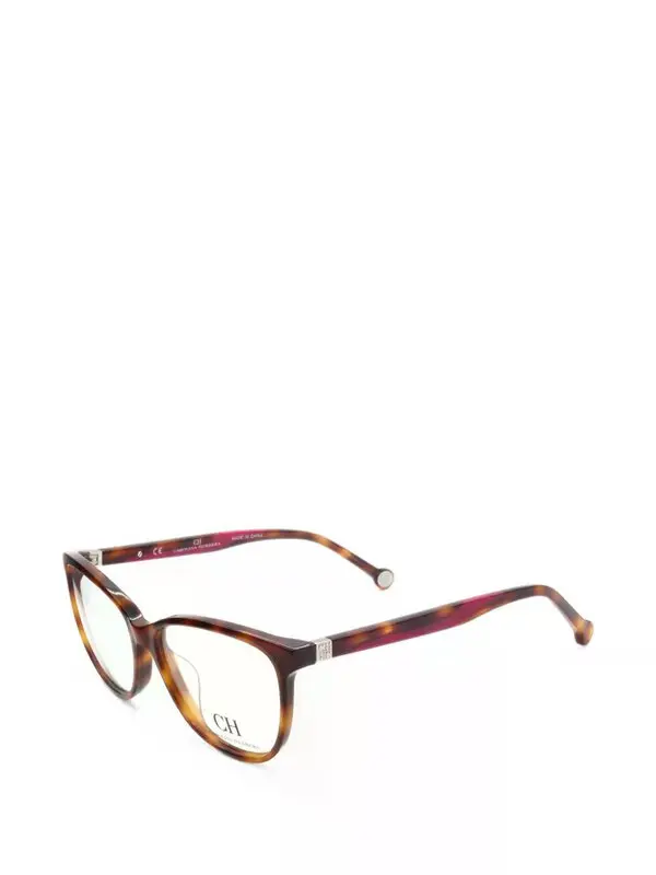 Carolina Herrera Tortoiseshell-effect Glasses