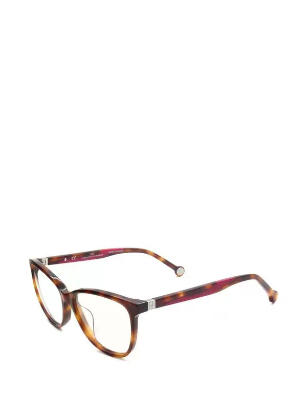 Carolina Herrera Tortoiseshell Effect Eyeglasses - Brown