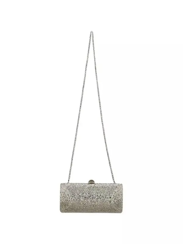 Rodo Crystal-embellished Clutch Bag - Silver