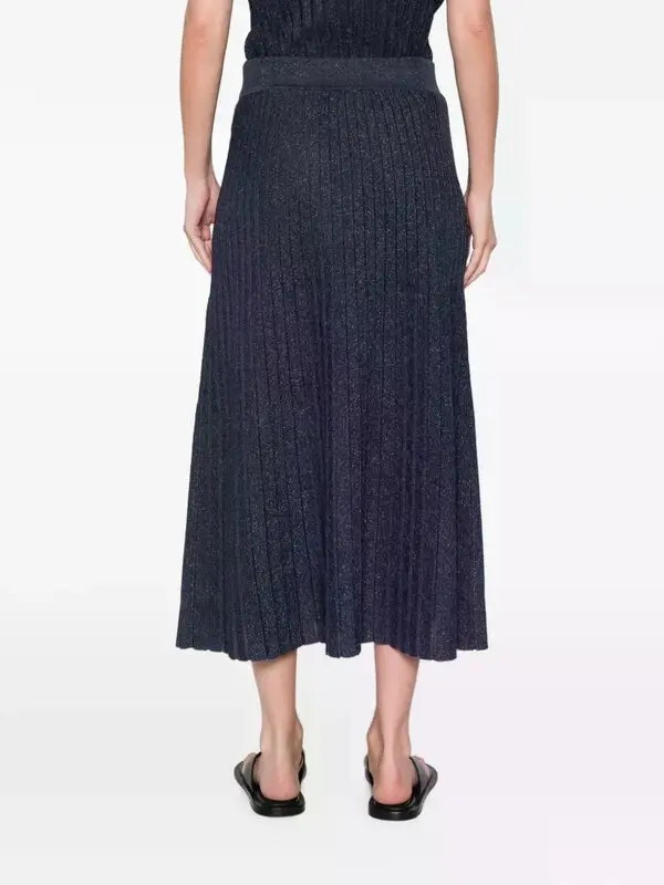 MAISON123 Olympe Ribbed-knit Maxi Skirt