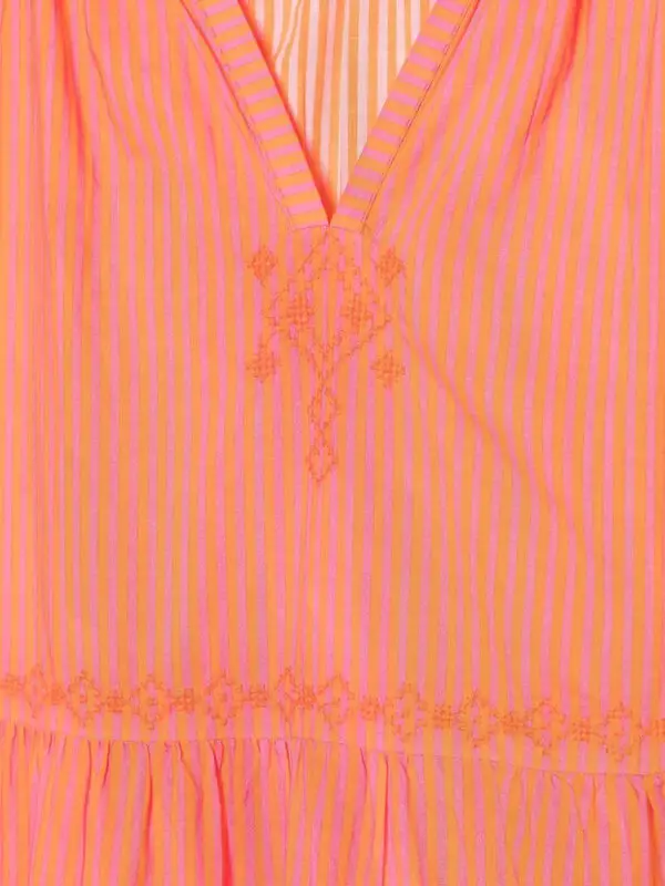 MAISON123 Striped Pattern Maxi Dress