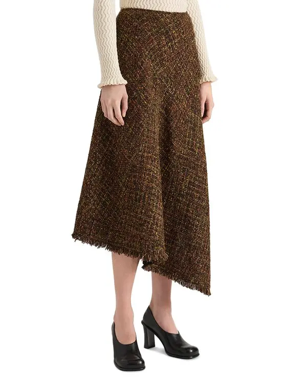 Proenza Schouler White Label Layne Asymmetric Tweed Skirt