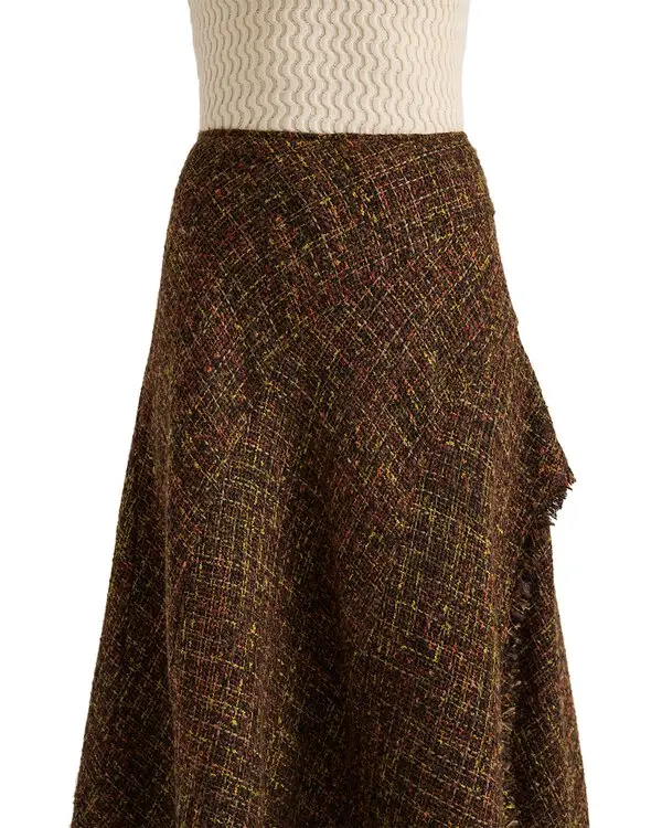 Proenza Schouler White Label Layne Asymmetric Tweed Skirt