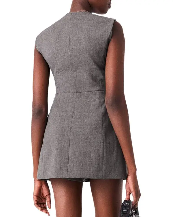 Maje Iendra Jewel Button Romper