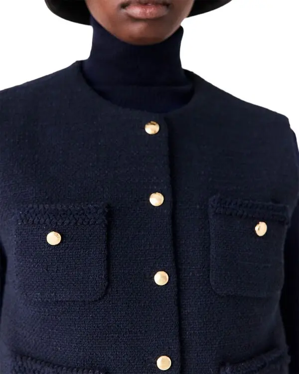 Maje Liponette Tweed Vest