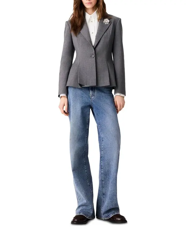 Maje Veandra Flared Blazer