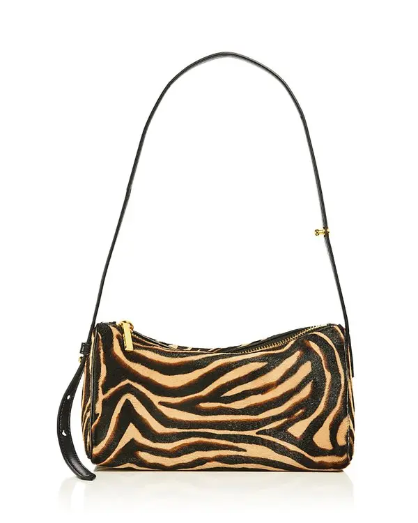 Veronica Beard Ziger Prism Calf Hair Shoulder Bag - Tan Multi