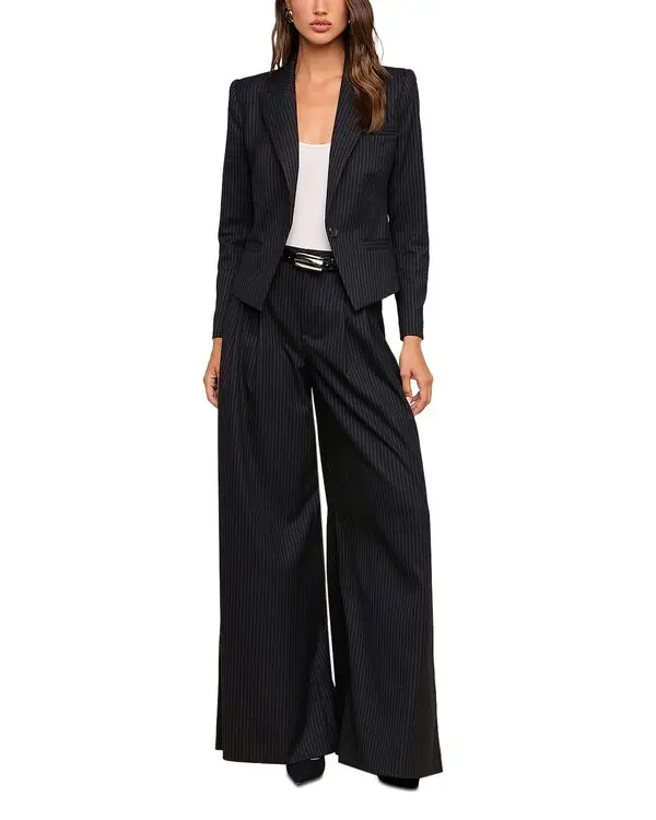 L'Agence Misa Cropped Single Breasted Blazer