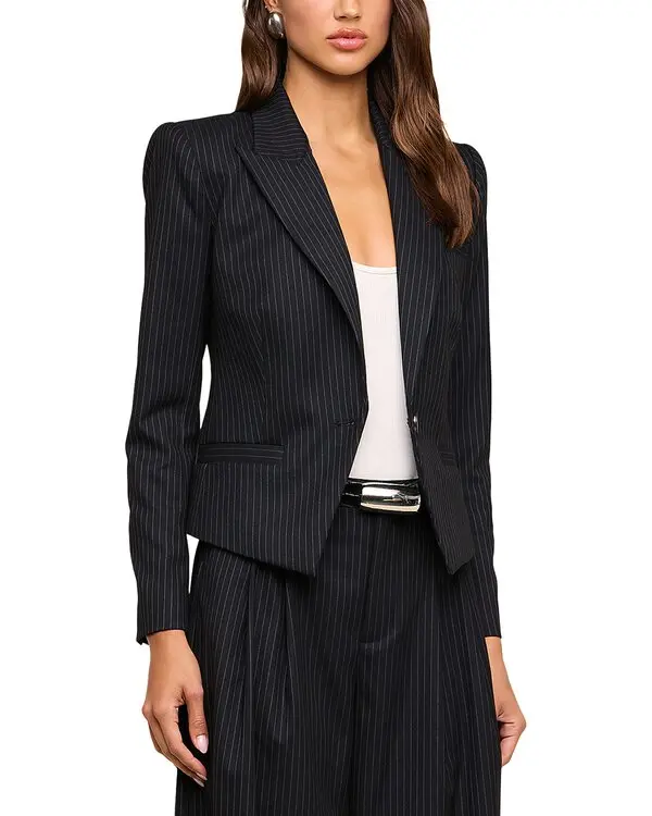 L'Agence Misa Cropped Single Breasted Blazer