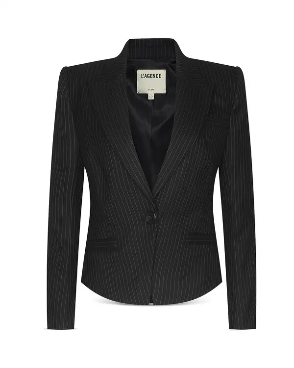L'Agence Misa Cropped Single Breasted Blazer