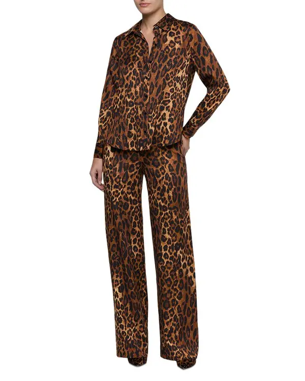 L'Agence Ellery Printed Long Sleeve Blouse