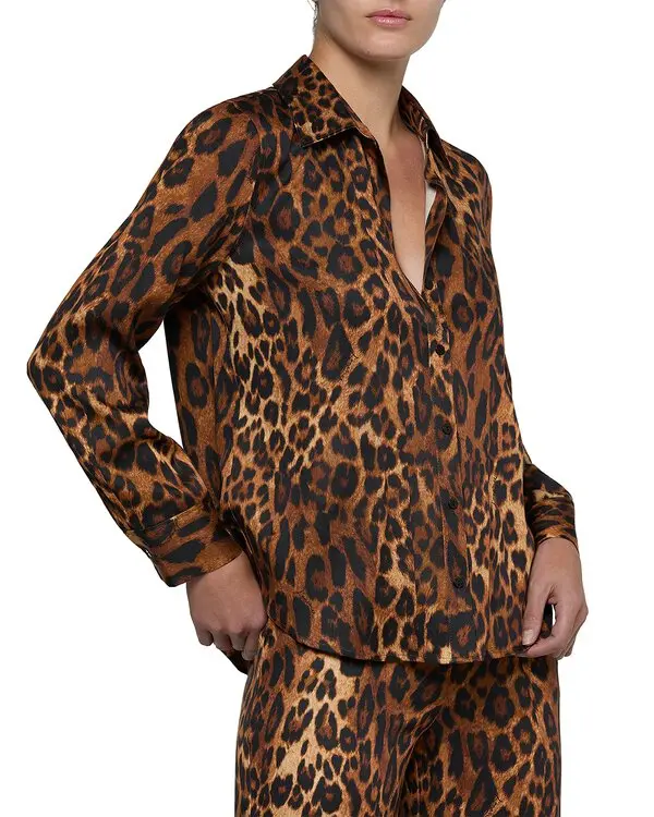 L'Agence Ellery Printed Long Sleeve Blouse