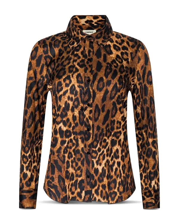 L'Agence Ellery Printed Long Sleeve Blouse