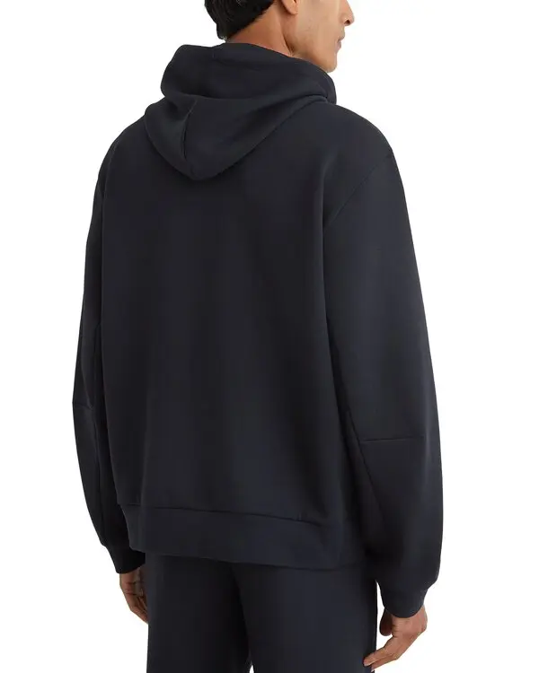 REISS Falco Interlock Relaxed Pullover Hoodie
