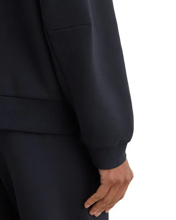 REISS Falco Interlock Relaxed Pullover Hoodie
