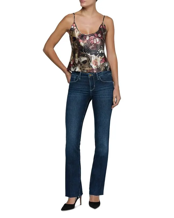 L'Agence Ruth High Rise Straight Jeans