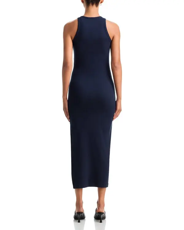 COURREGES Buckle 90's Rib Midi Dress