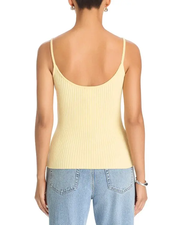 COURREGES Reedition Ribbed Knit Tank Top