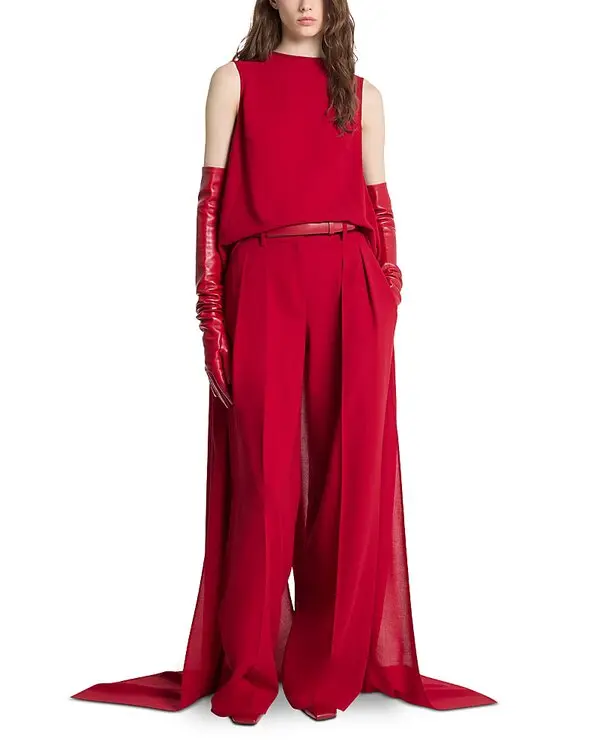 Michael Kors Opera Wool Blouse - Ruby